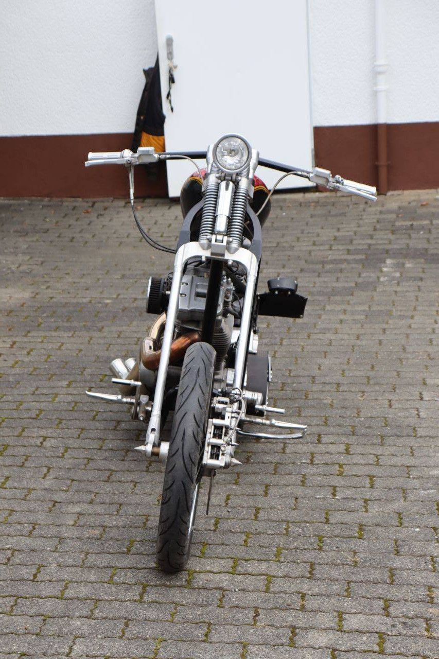 Motor Harley-Davidson Custom Chopper FXR High-Neck & Hard-Tail Benzine ...
